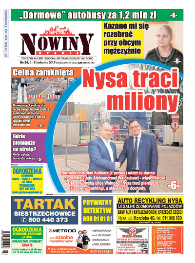 Nowiny Nyskie 2019, nr 14. | Europeana