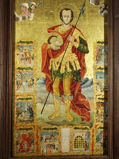 St Zosimus of Apollonia (Sozopol) with scenes of his life | Europeana